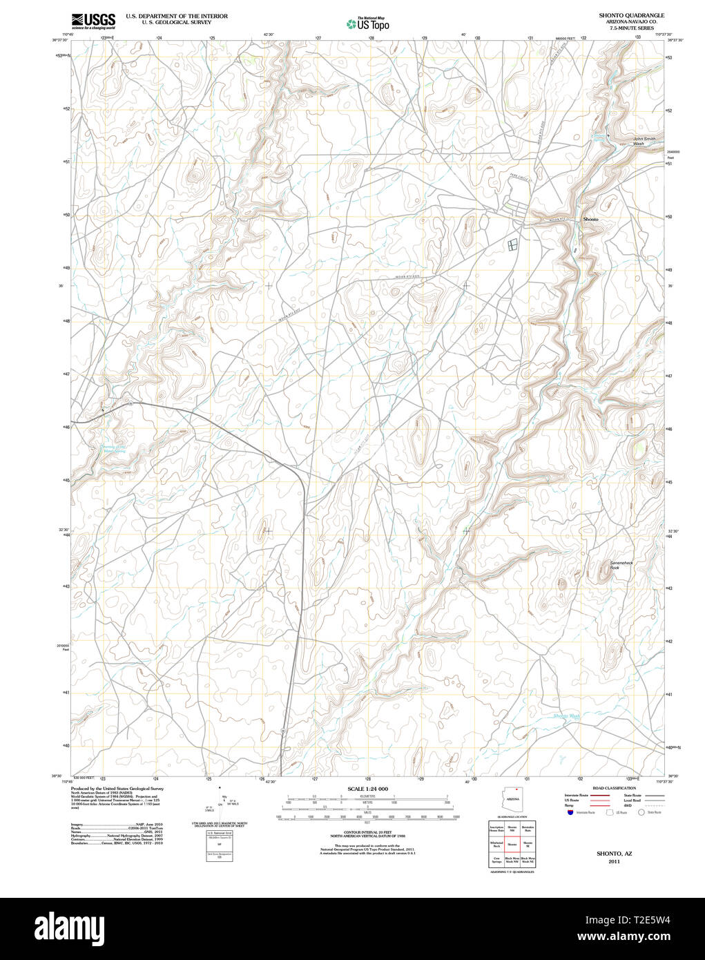 Arizona maps Cut Out Stock Images & Pictures - Alamy
