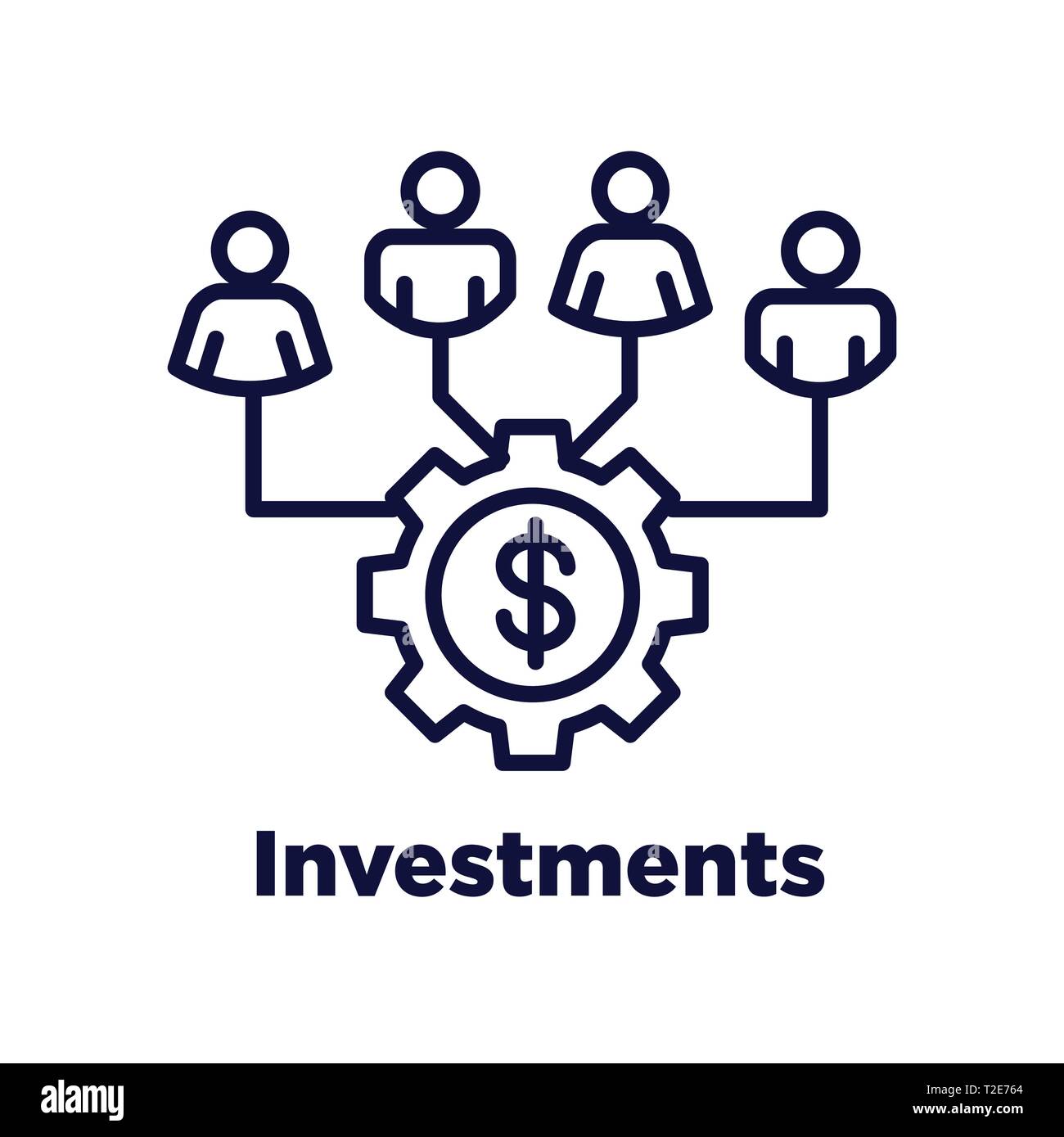 Retirement Investments / Dividend Income, Mutual Fund, IRA Icon set ...