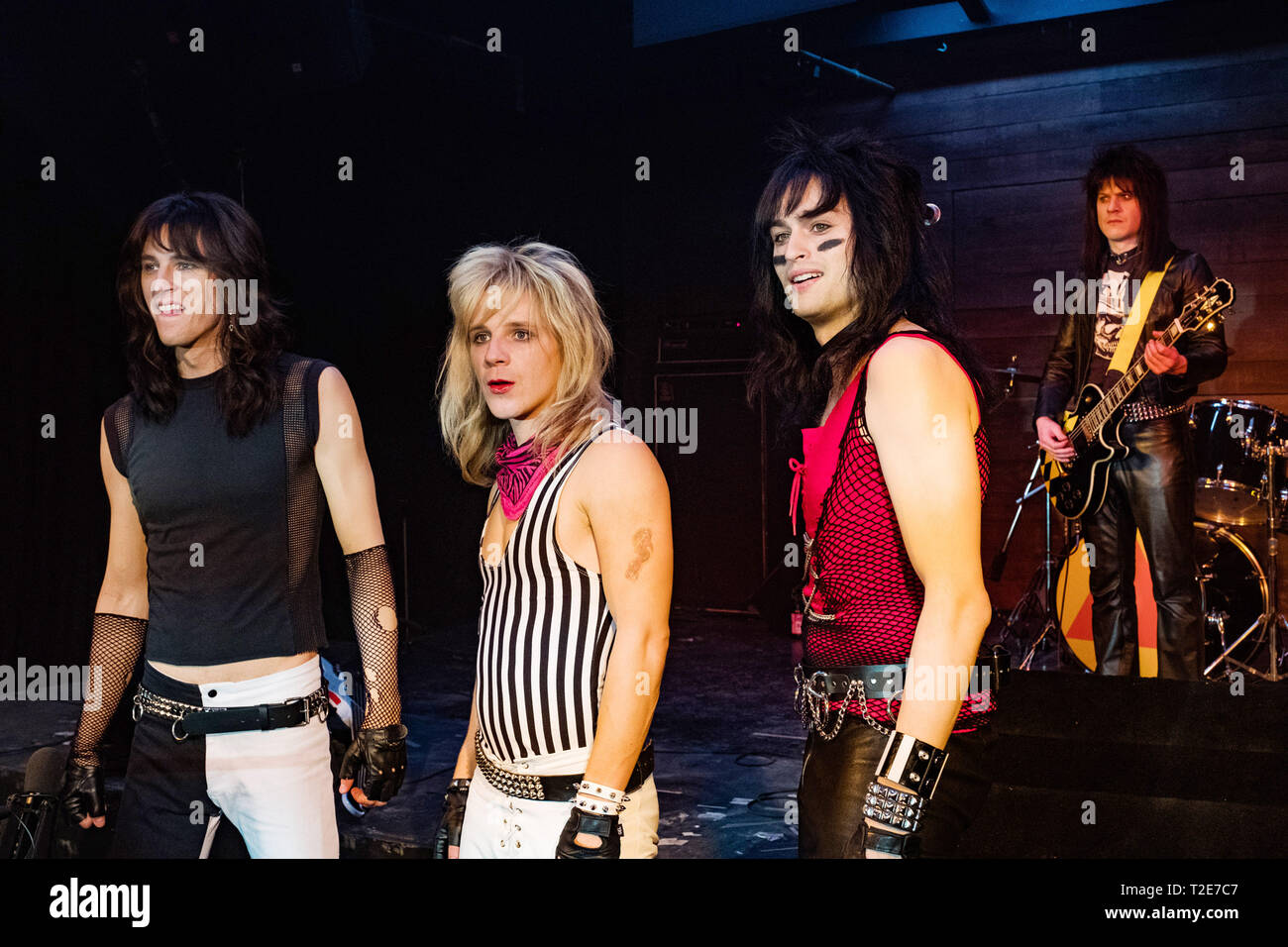 THE DIRT, from left: Colson Baker as Tommy Lee, Daniel Webber as Vince ...