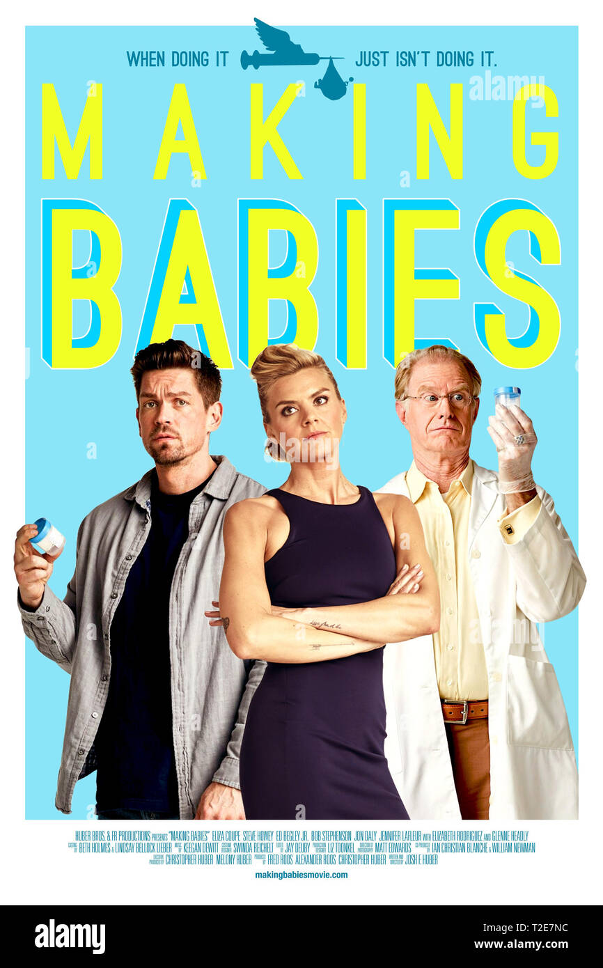 MAKING BABIES, poster; from left: Steve Howey; Eliza Coupe; Ed Begley ...