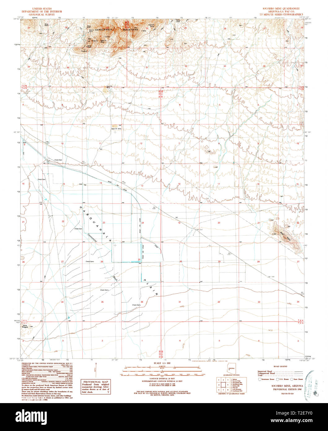 Arizona mine map hi-res stock photography and images - Alamy