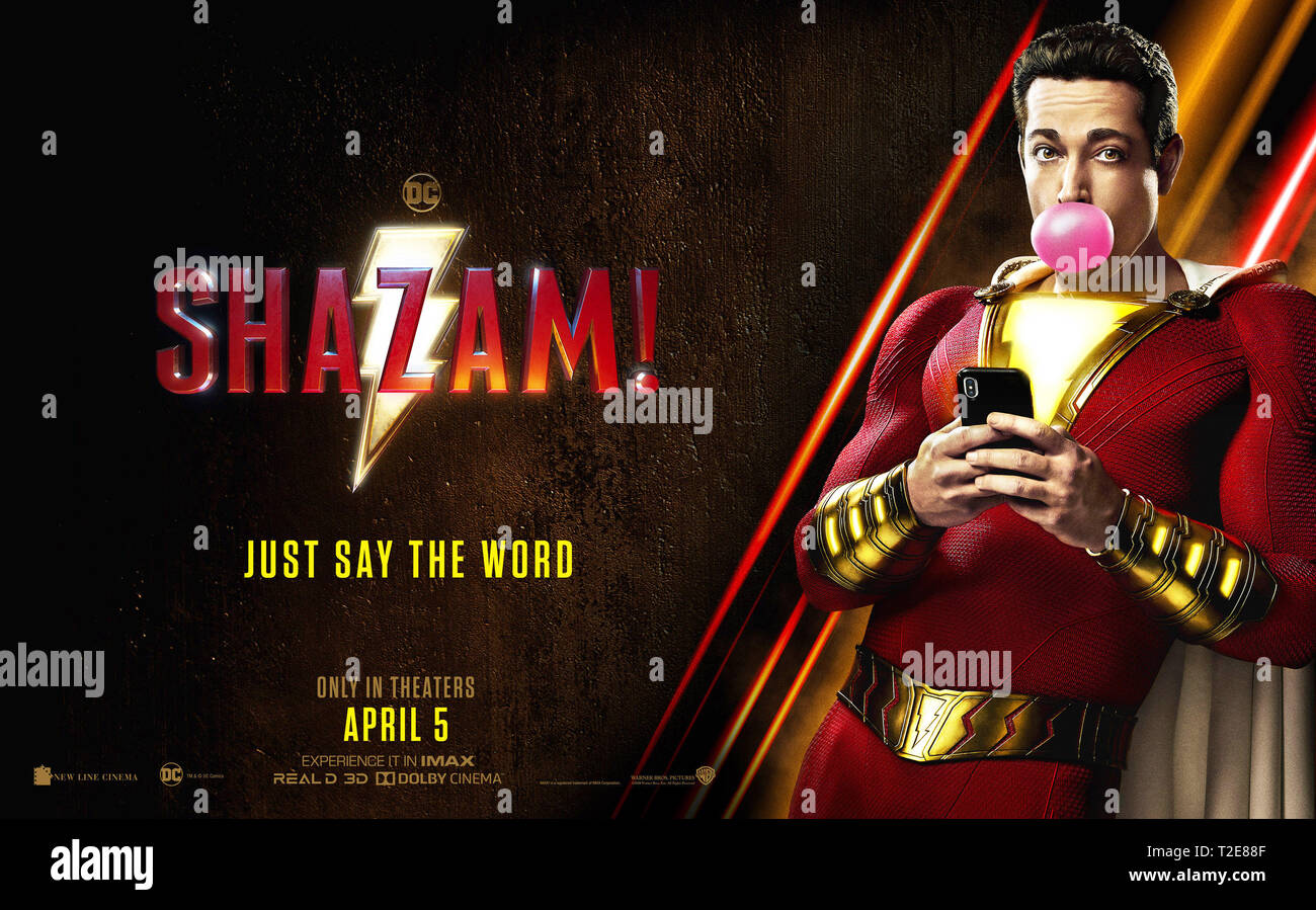 SHAZAM!, poster, Zachary Levi as Shazam, 2019. © Warner Bros. /Courtesy ...