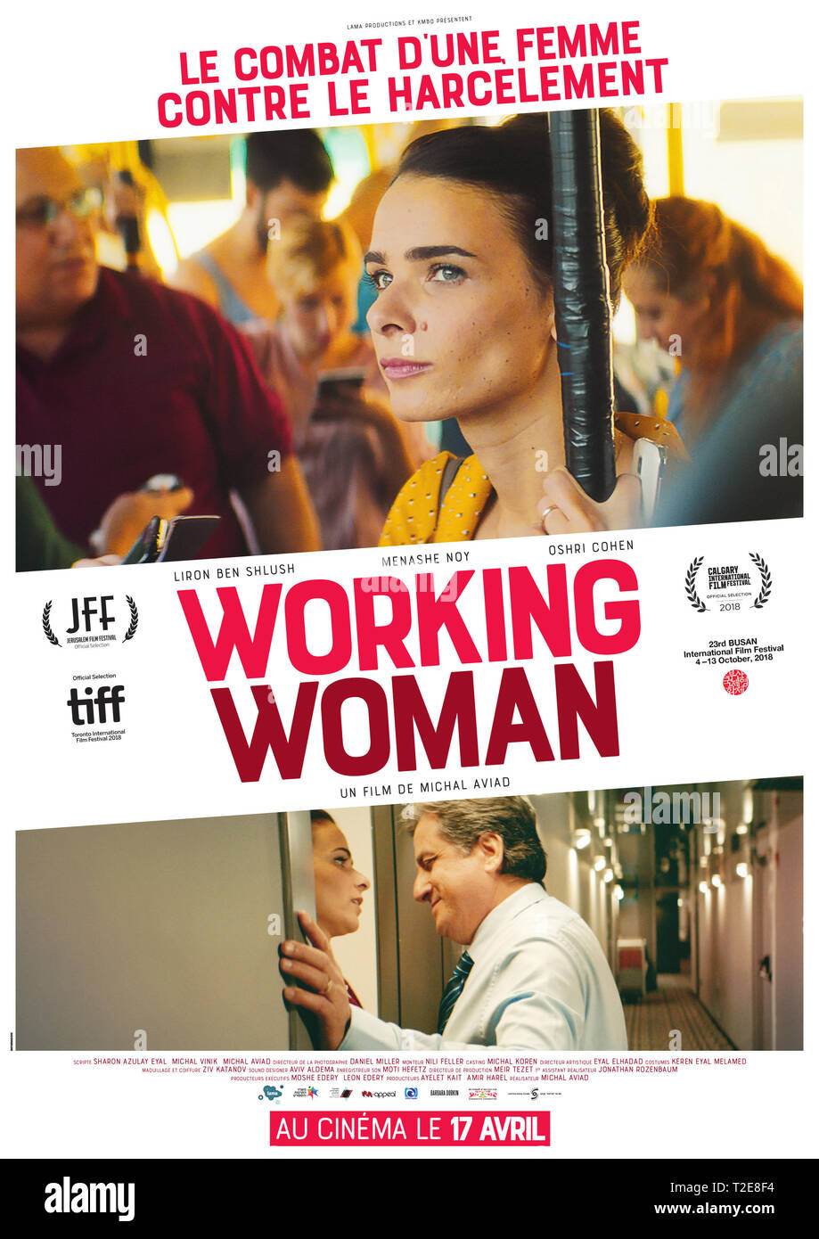 WORKING WOMAN, (aka ISHA OVEDET), poster from France, top: Liron Ben ...