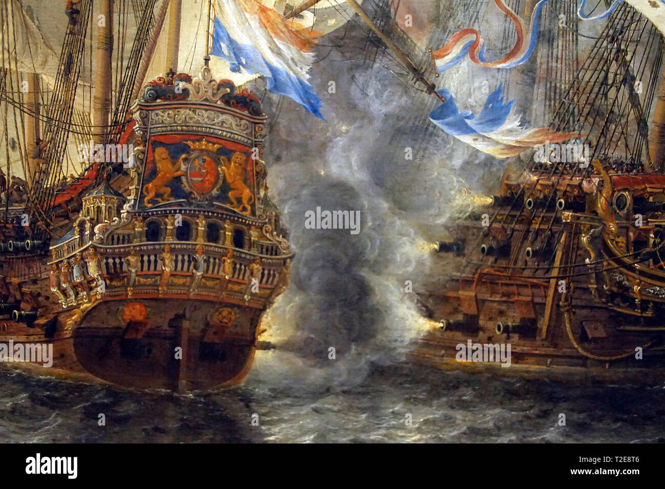 AMSTERDAM, NETHERLANDS - DEC 14, 2018 - Battle of Terheide painting ...