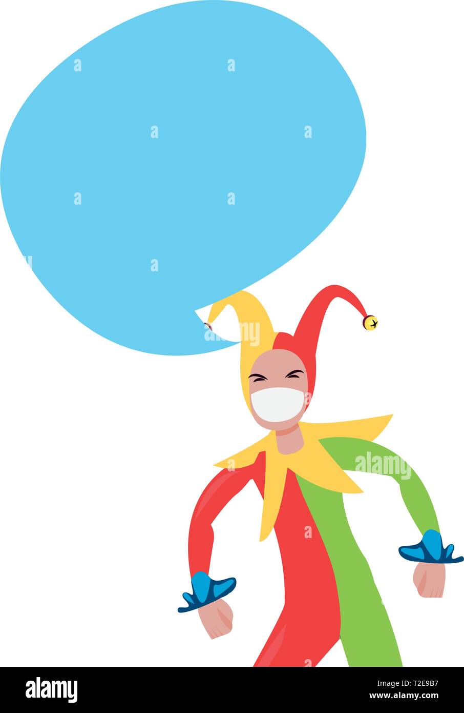 jester comic april fools day vector illustration Stock Vector Image ...