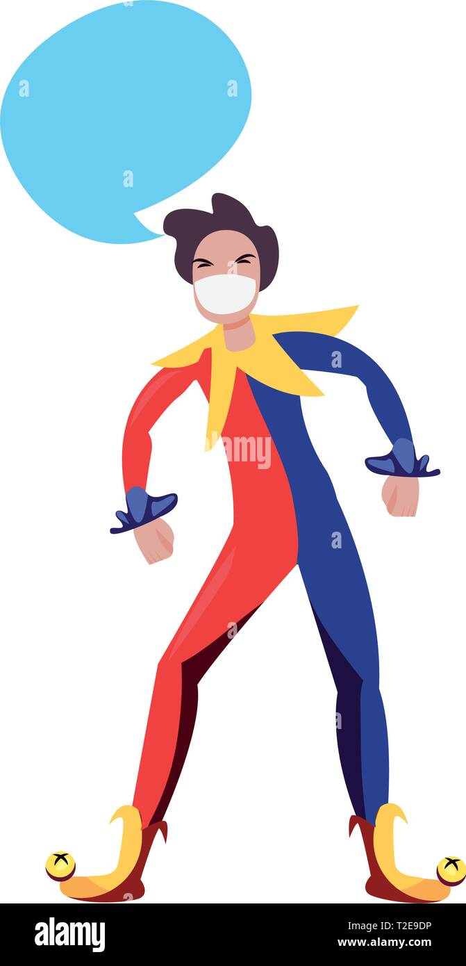 jester comic april fools day vector illustration Stock Vector Image ...