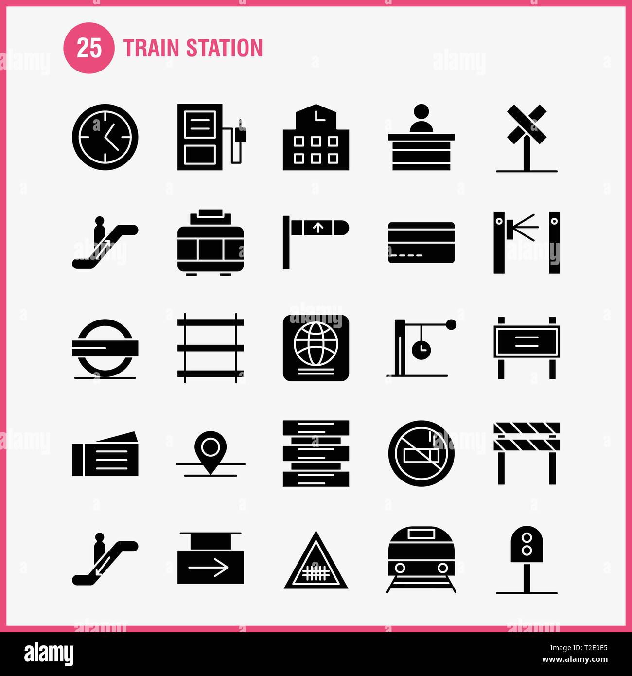 Train station departure board Stock Vector Images - Alamy