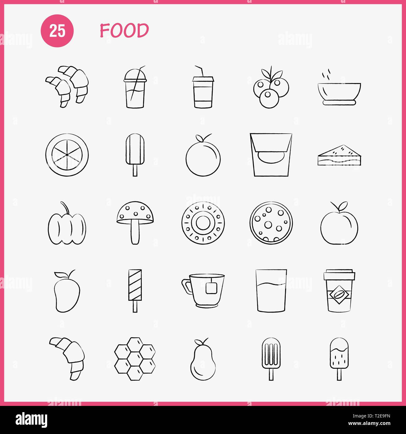 Food Hand Drawn Icon for Web, Print and Mobile UX/UI Kit. Such as ...