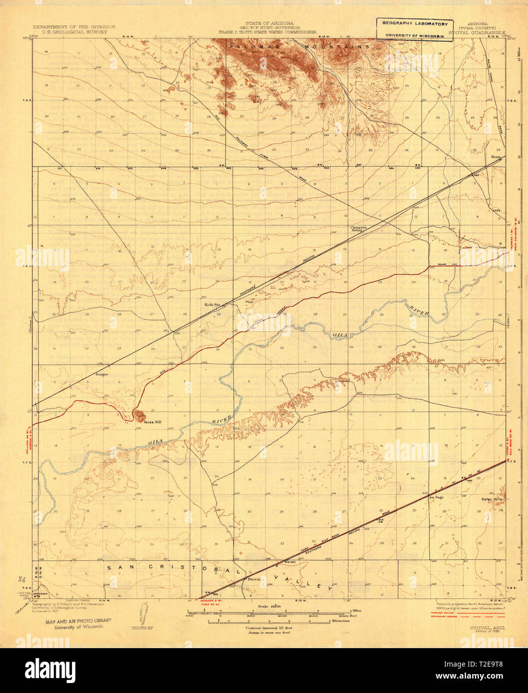 United states map 1930 hi-res stock photography and images - Alamy