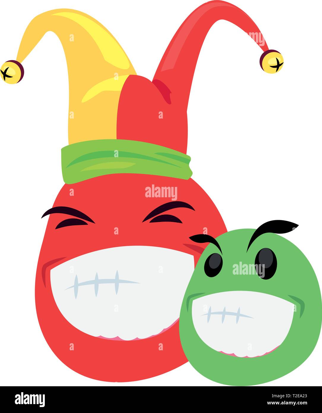 emoji face april fools day vector illustration Stock Vector Image & Art ...