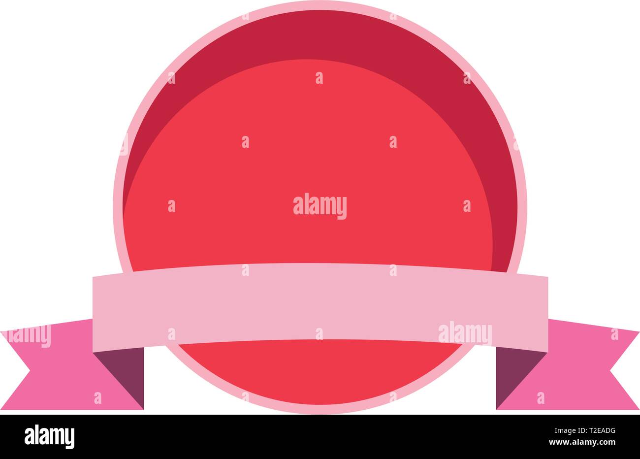 label empty ribbon white background vector illustration Stock Vector ...