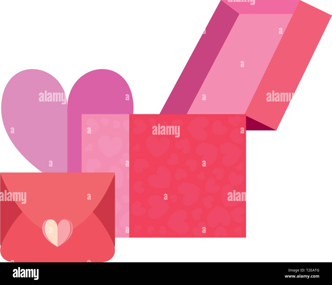 gift box mail love message vector illustration Stock Vector Image & Art ...