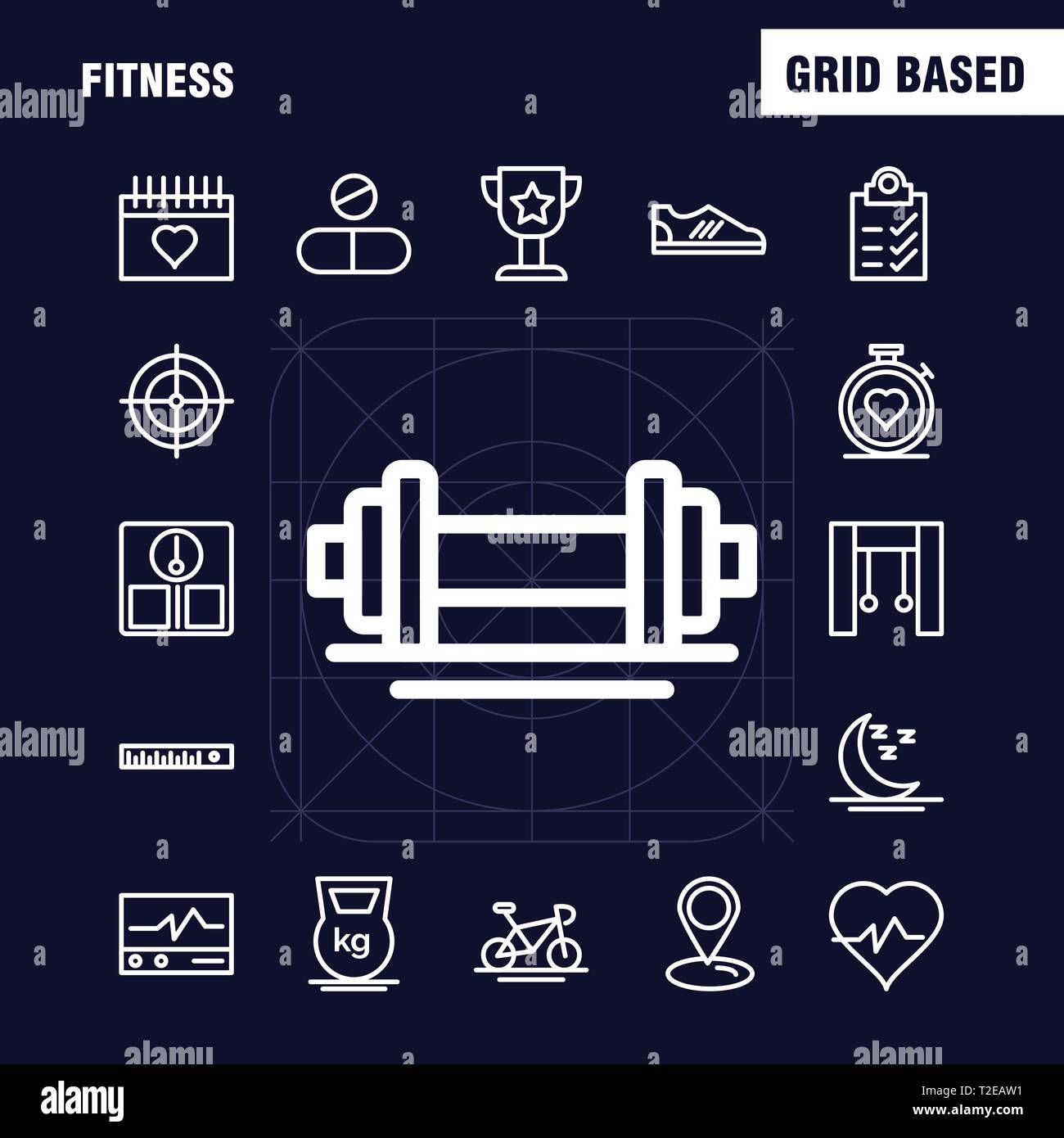 Fitness Line Icon Pack For Designers And Developers. Icons Of Medical ...