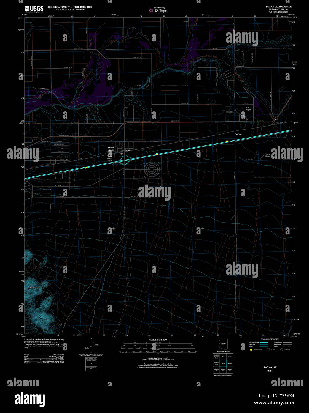 Map of tacna hi-res stock photography and images - Alamy