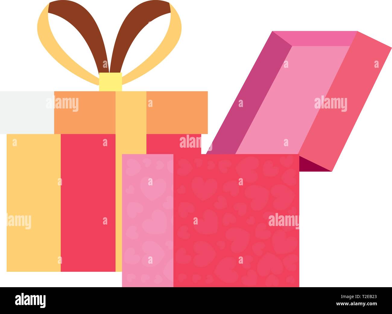 gift box surprise on white background vector illustration Stock Vector ...