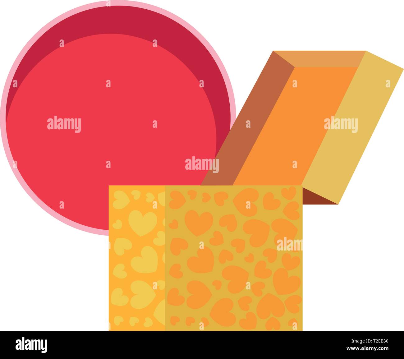 gift box badge white background vector illustration Stock Vector Image ...