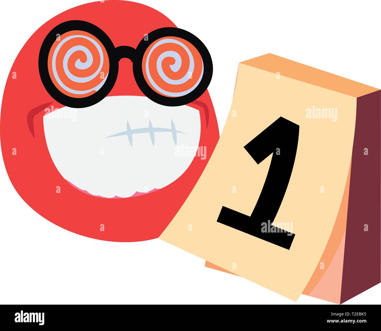 emoji face april fools day vector illustration Stock Vector Image & Art ...