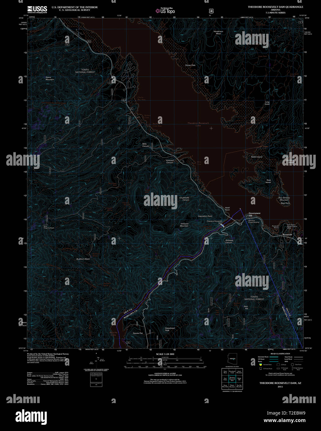 Historical roosevelt dam hi-res stock photography and images - Alamy