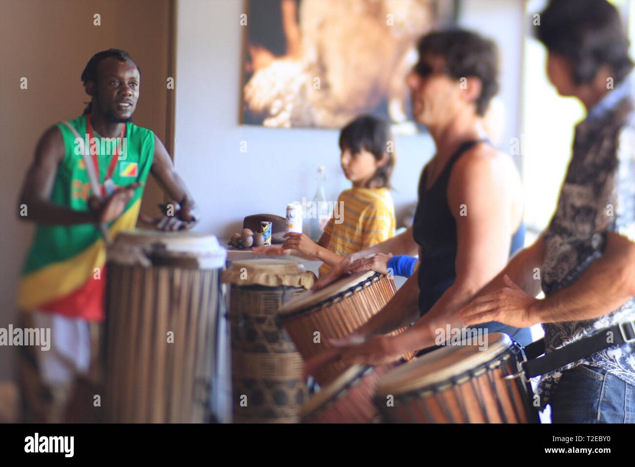 Congolese drums hi-res stock photography and images - Alamy