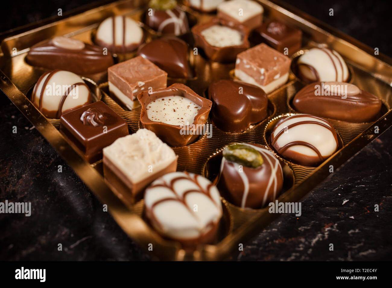 Square Box Of Chocolates
