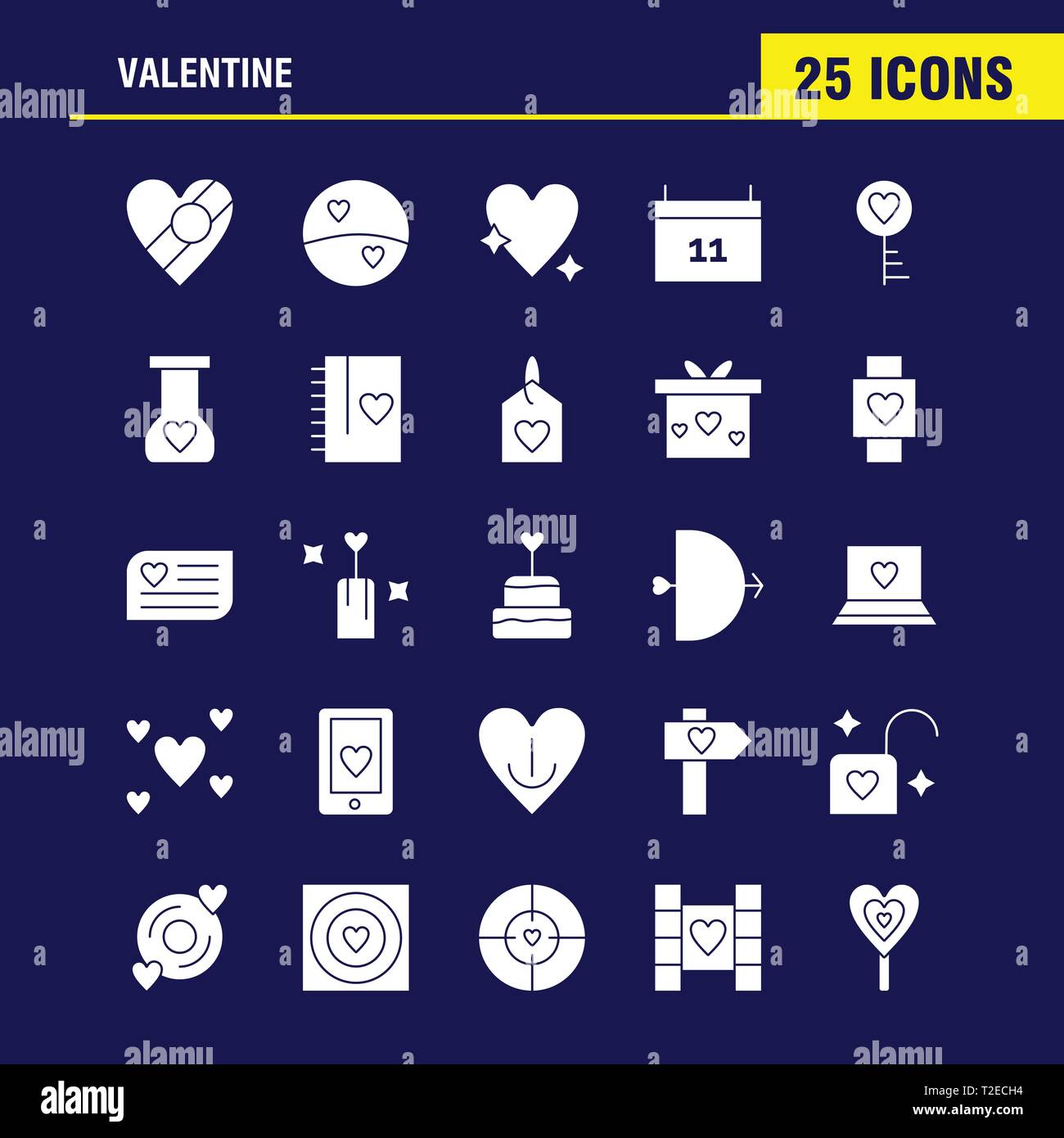 Valentine Solid Glyph Icon Pack For Designers And Developers. Icons Of ...