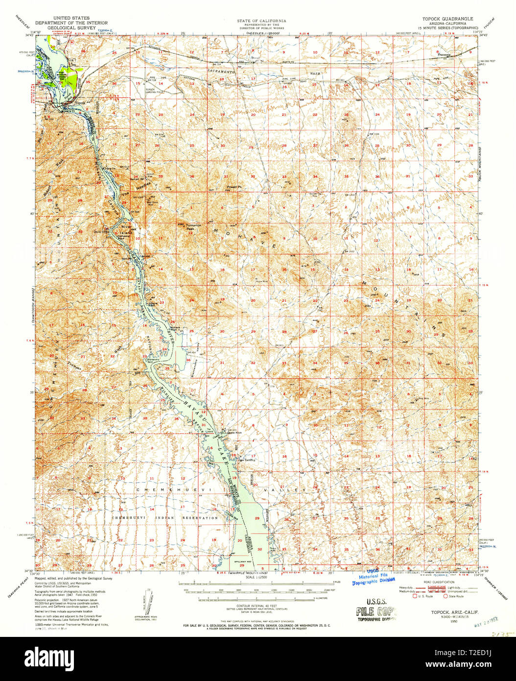 Topock arizona map hi-res stock photography and images - Alamy