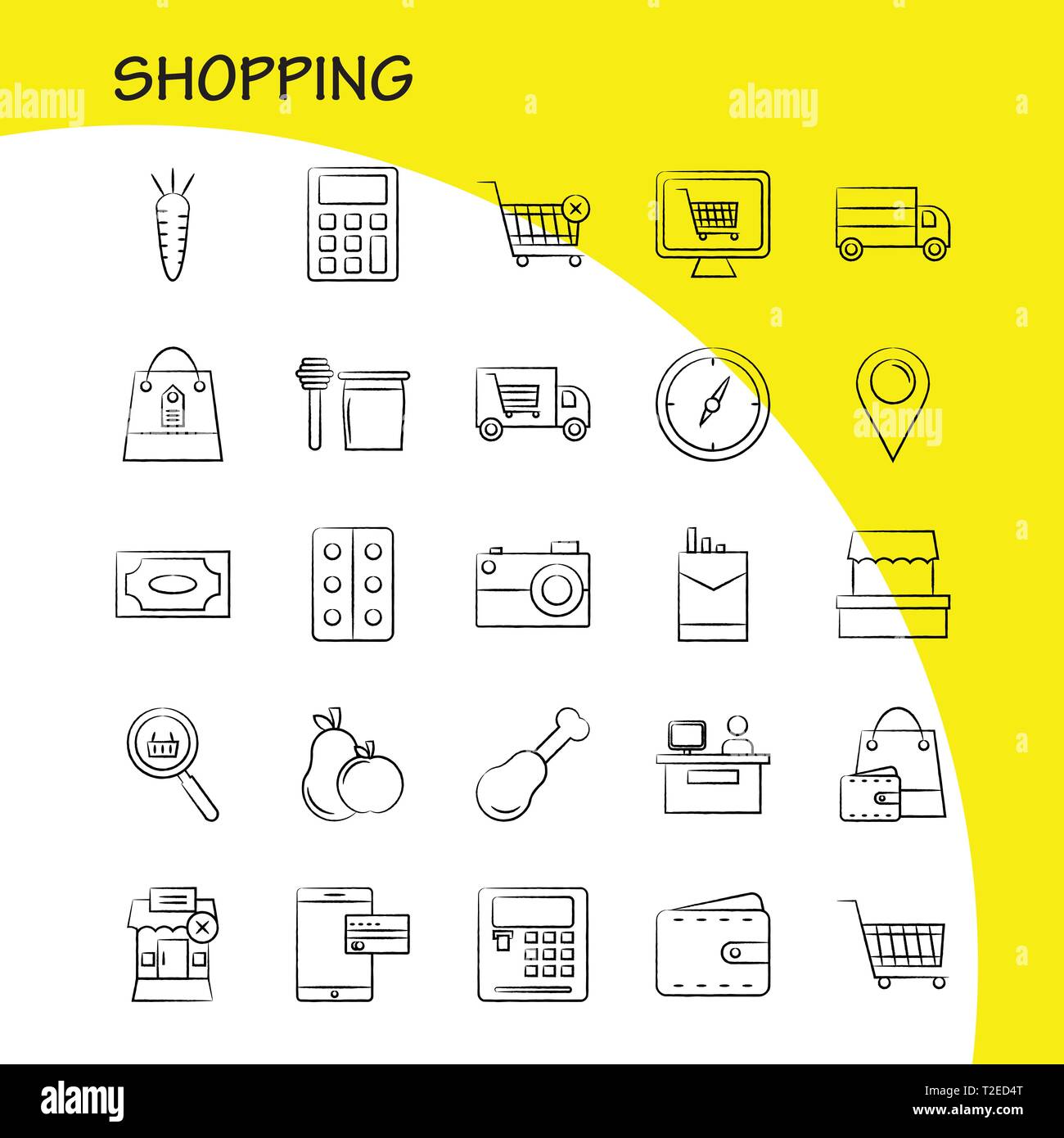 Shopping Hand Drawn Icon for Web, Print and Mobile UX/UI Kit. Such as ...