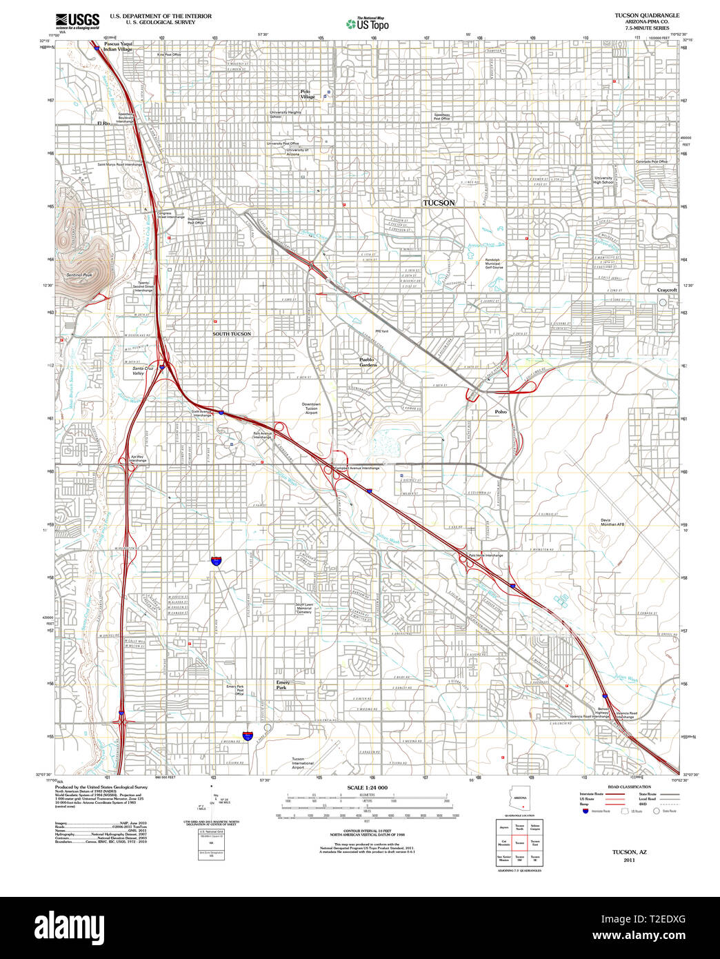 Tucson maps hi-res stock photography and images - Alamy