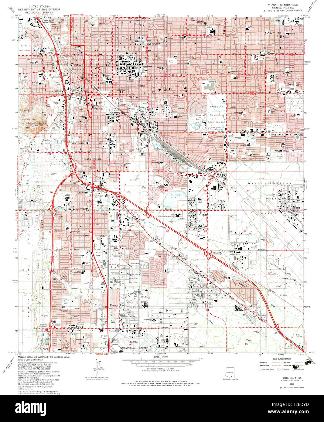 Tucson maps hi-res stock photography and images - Alamy