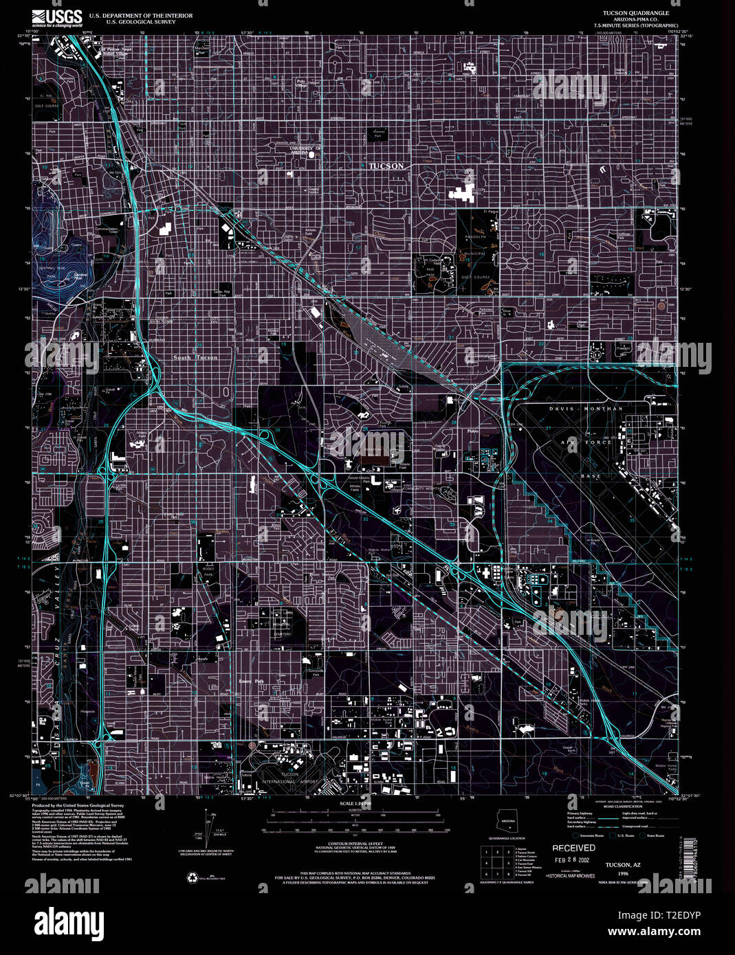 Tucson maps hi-res stock photography and images - Alamy