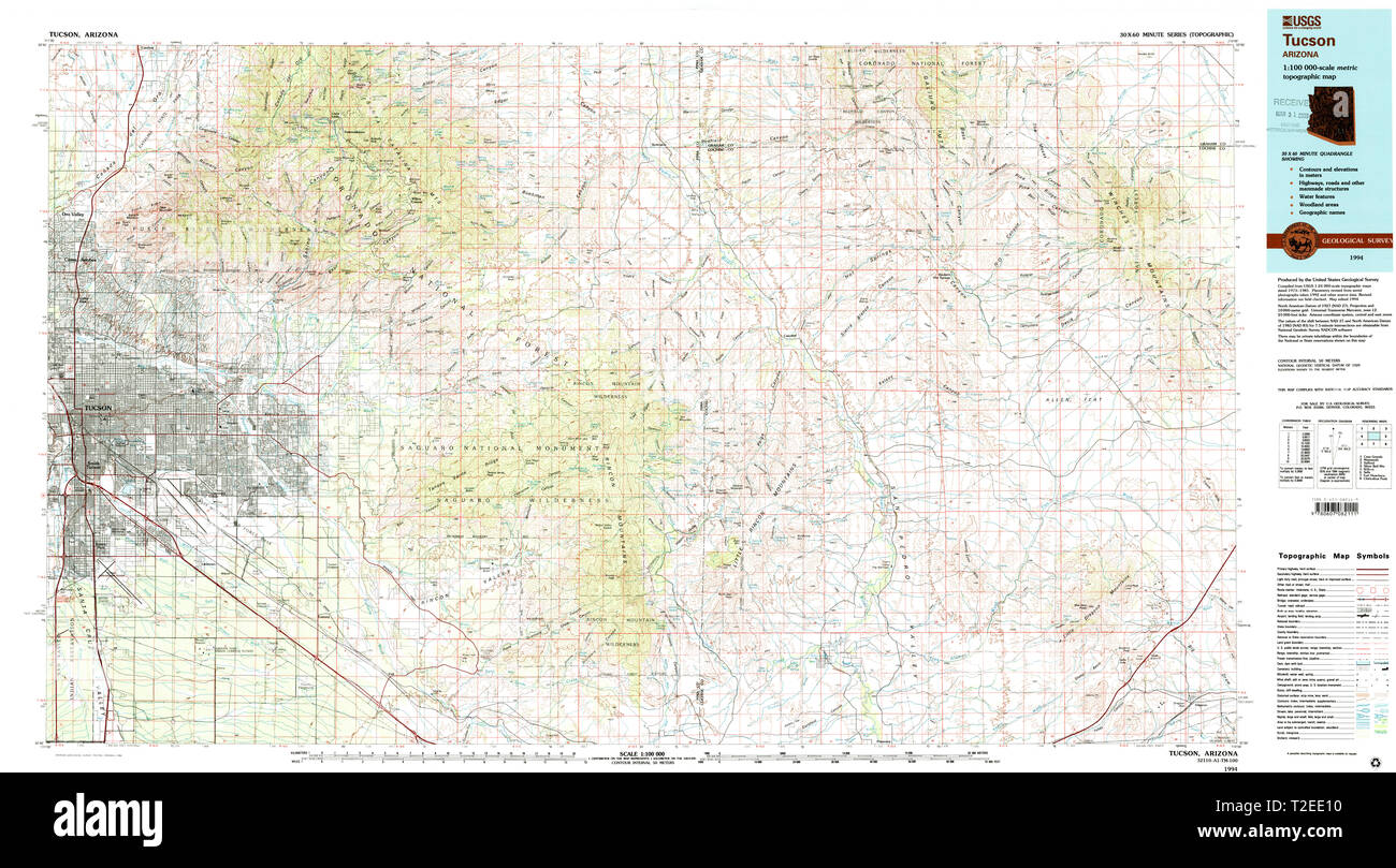 Tucson maps hi-res stock photography and images - Alamy