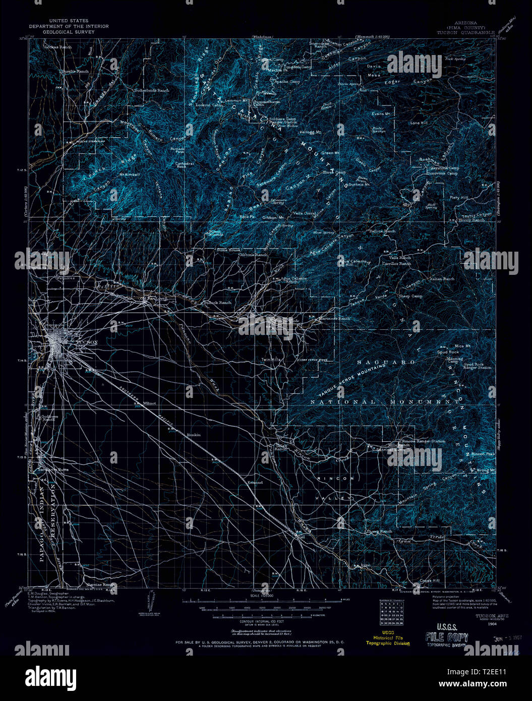 Tucson maps hi-res stock photography and images - Alamy