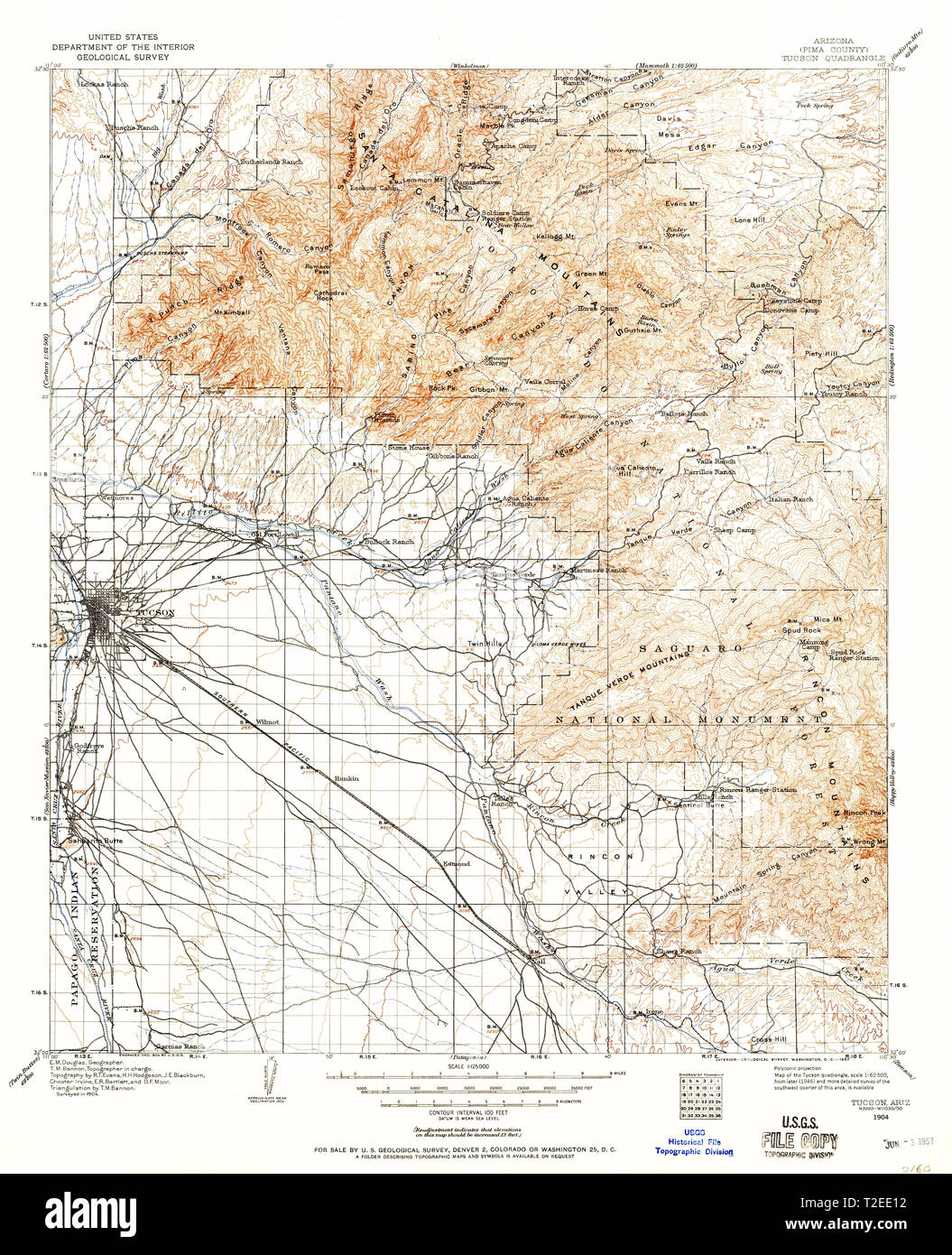 Tucson maps hi-res stock photography and images - Alamy