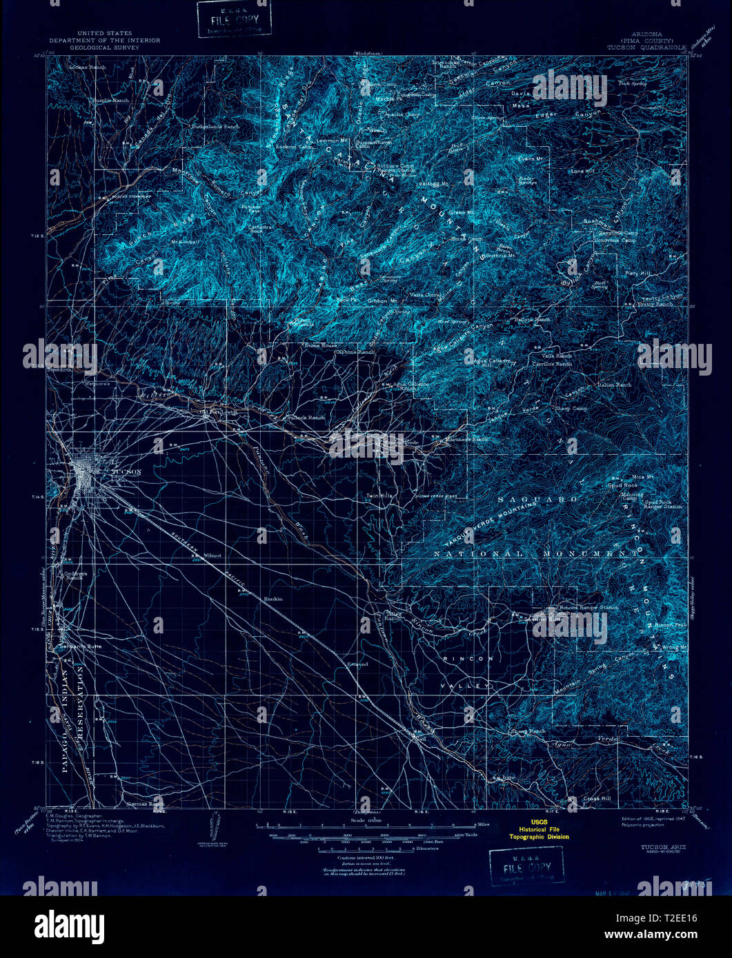 Tucson maps hi-res stock photography and images - Alamy