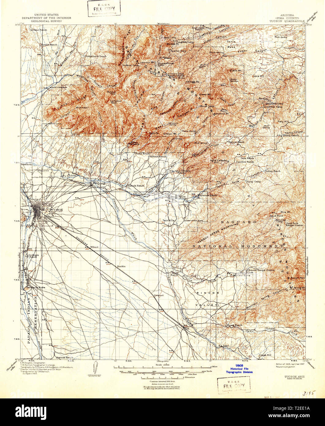 Tucson maps hi-res stock photography and images - Alamy