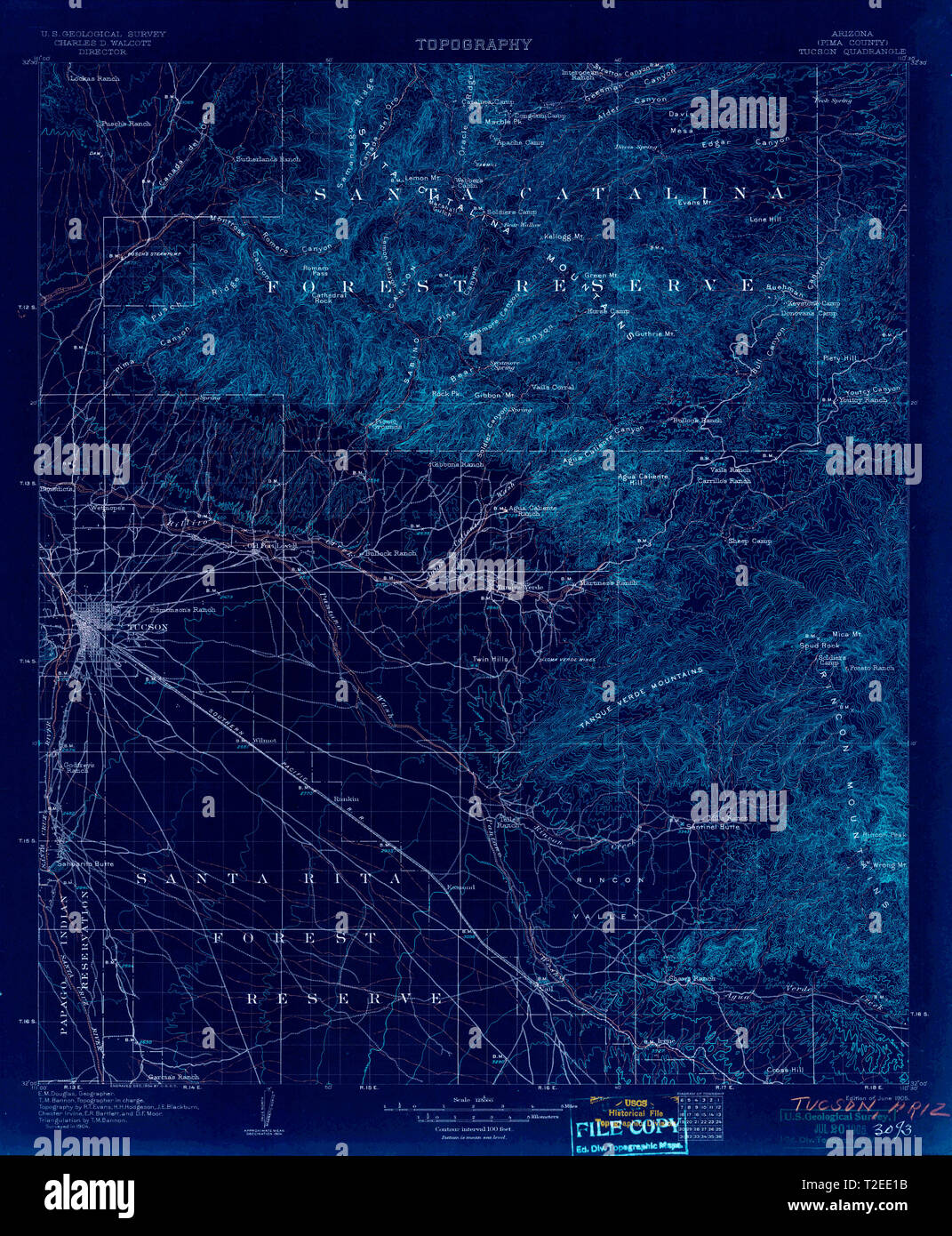 Tucson maps hi-res stock photography and images - Alamy