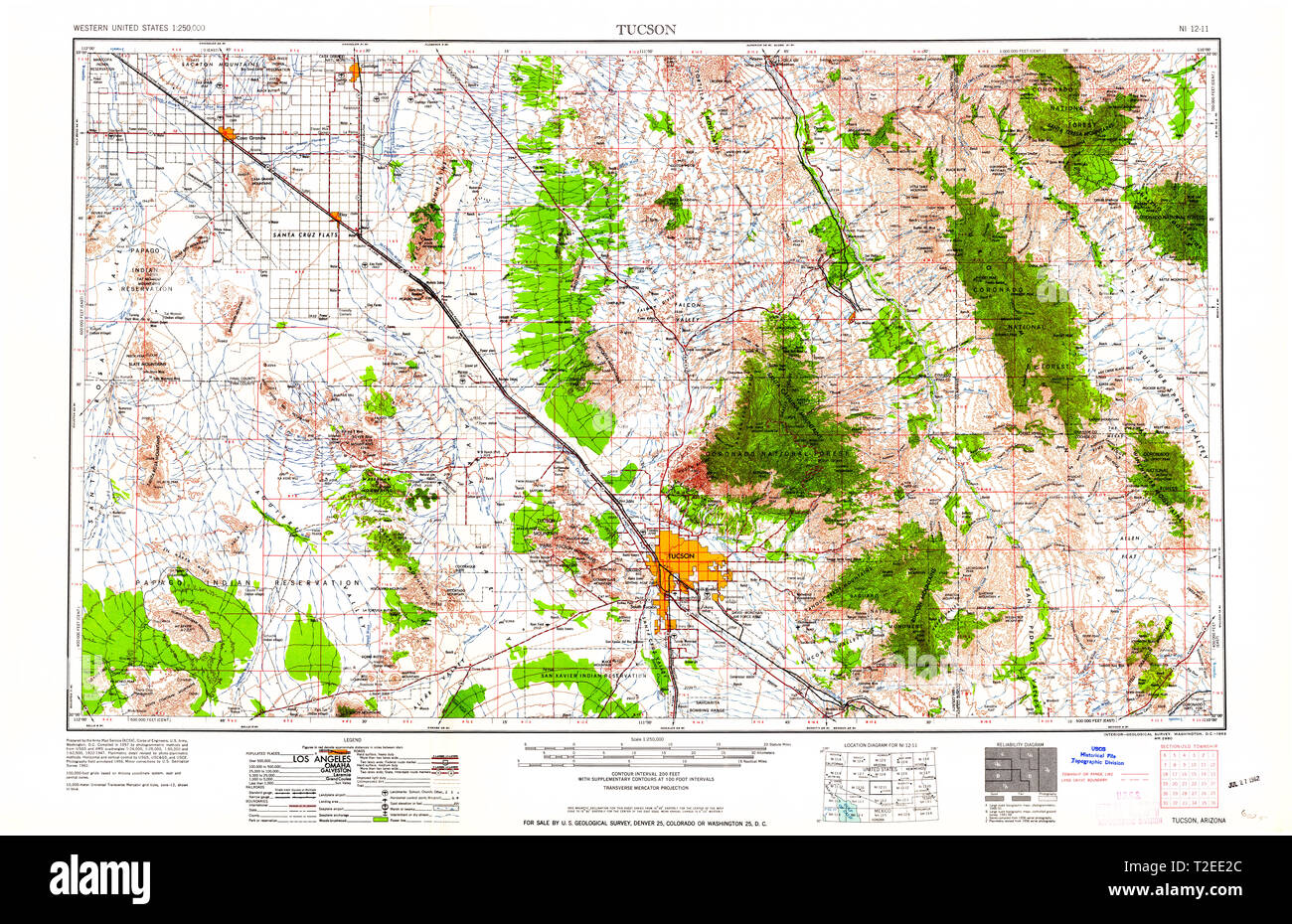Tucson maps hi-res stock photography and images - Alamy