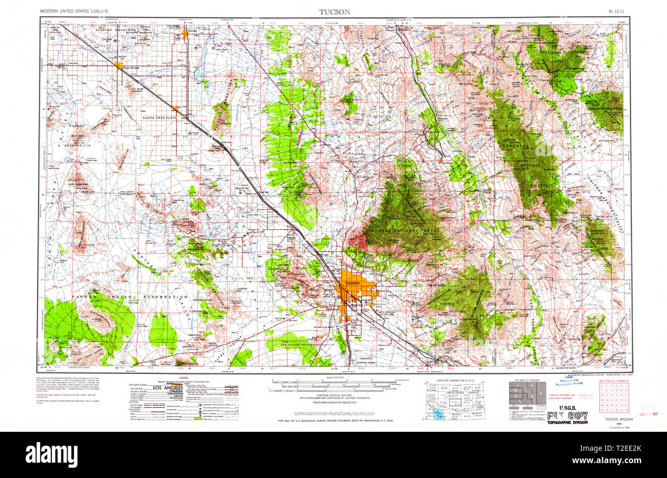 Tucson maps hi-res stock photography and images - Alamy
