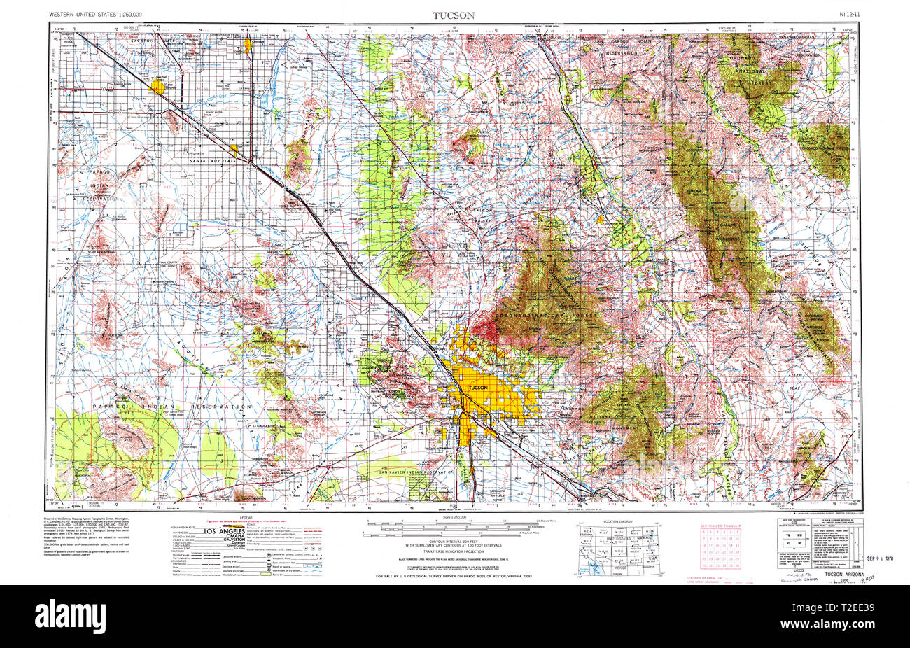 Tucson maps hi-res stock photography and images - Alamy