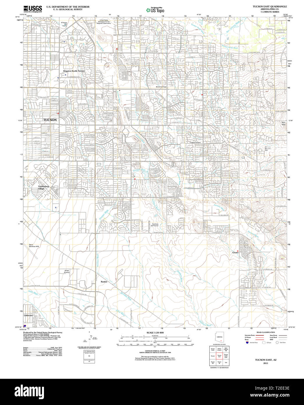 Tucson maps hi-res stock photography and images - Alamy