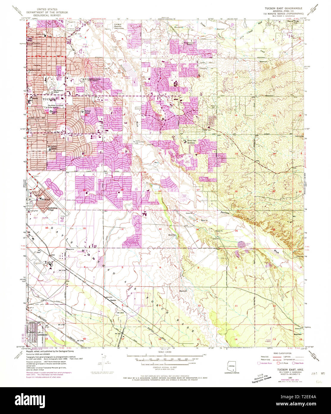 Tucson maps hi-res stock photography and images - Alamy
