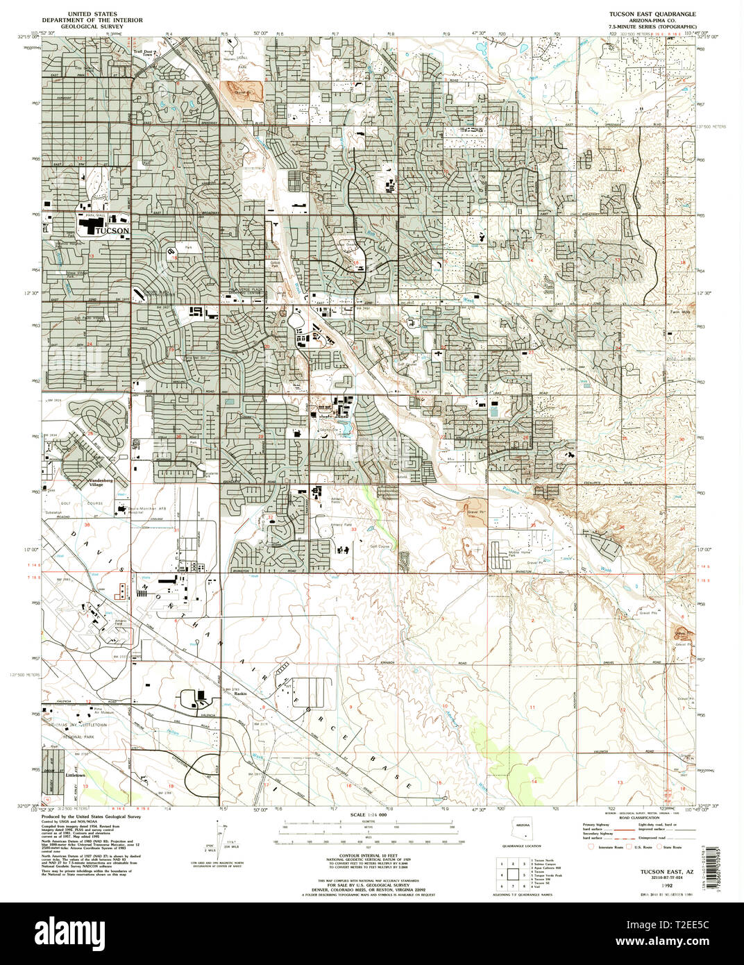 Tucson maps hi-res stock photography and images - Alamy