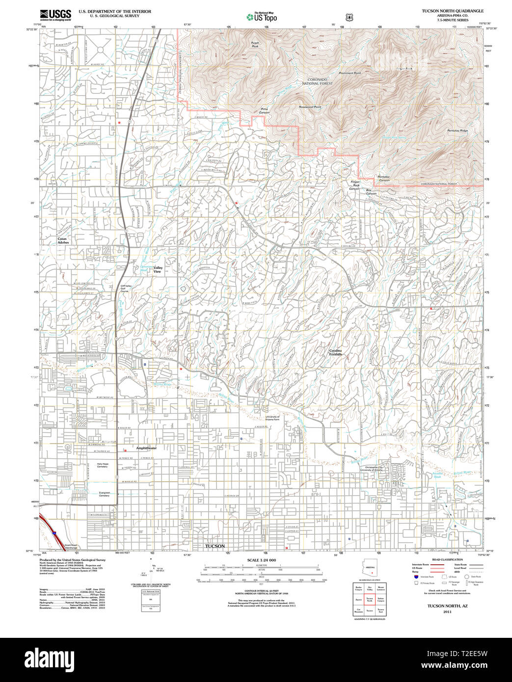 Tucson maps hi-res stock photography and images - Alamy