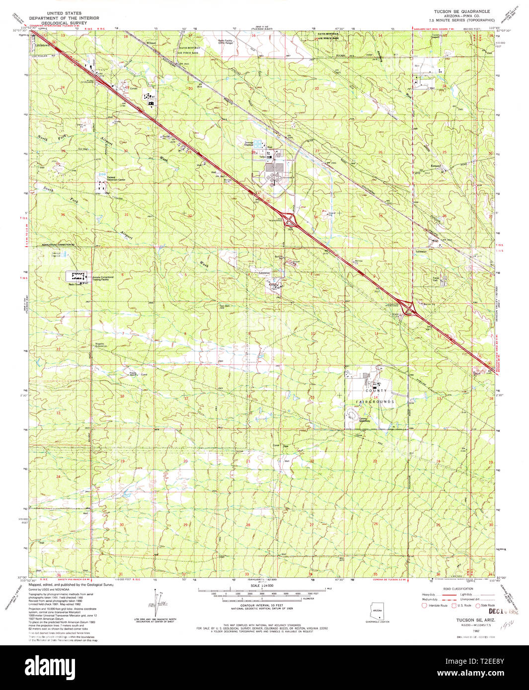 Tucson maps hi-res stock photography and images - Alamy