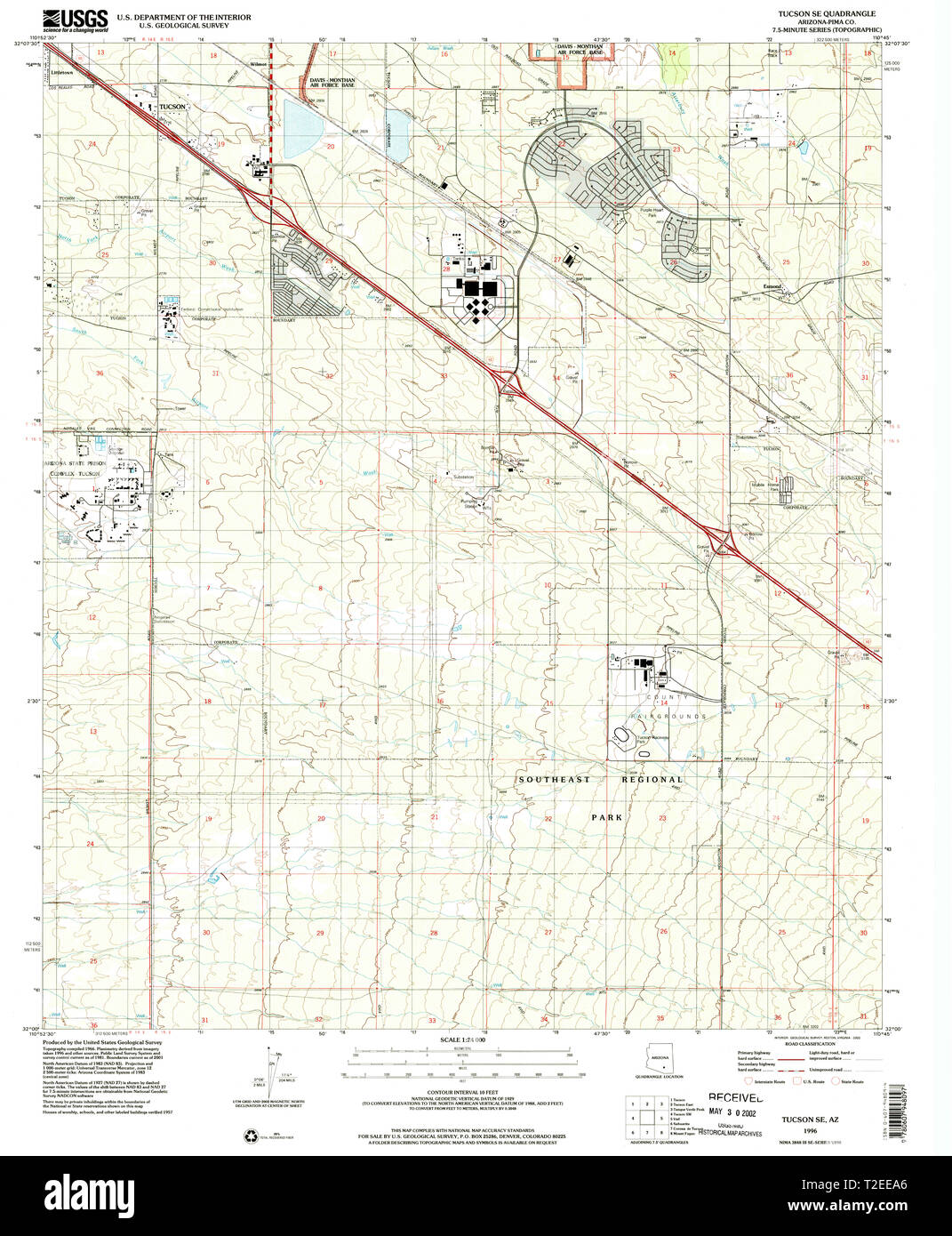 Tucson maps hi-res stock photography and images - Alamy