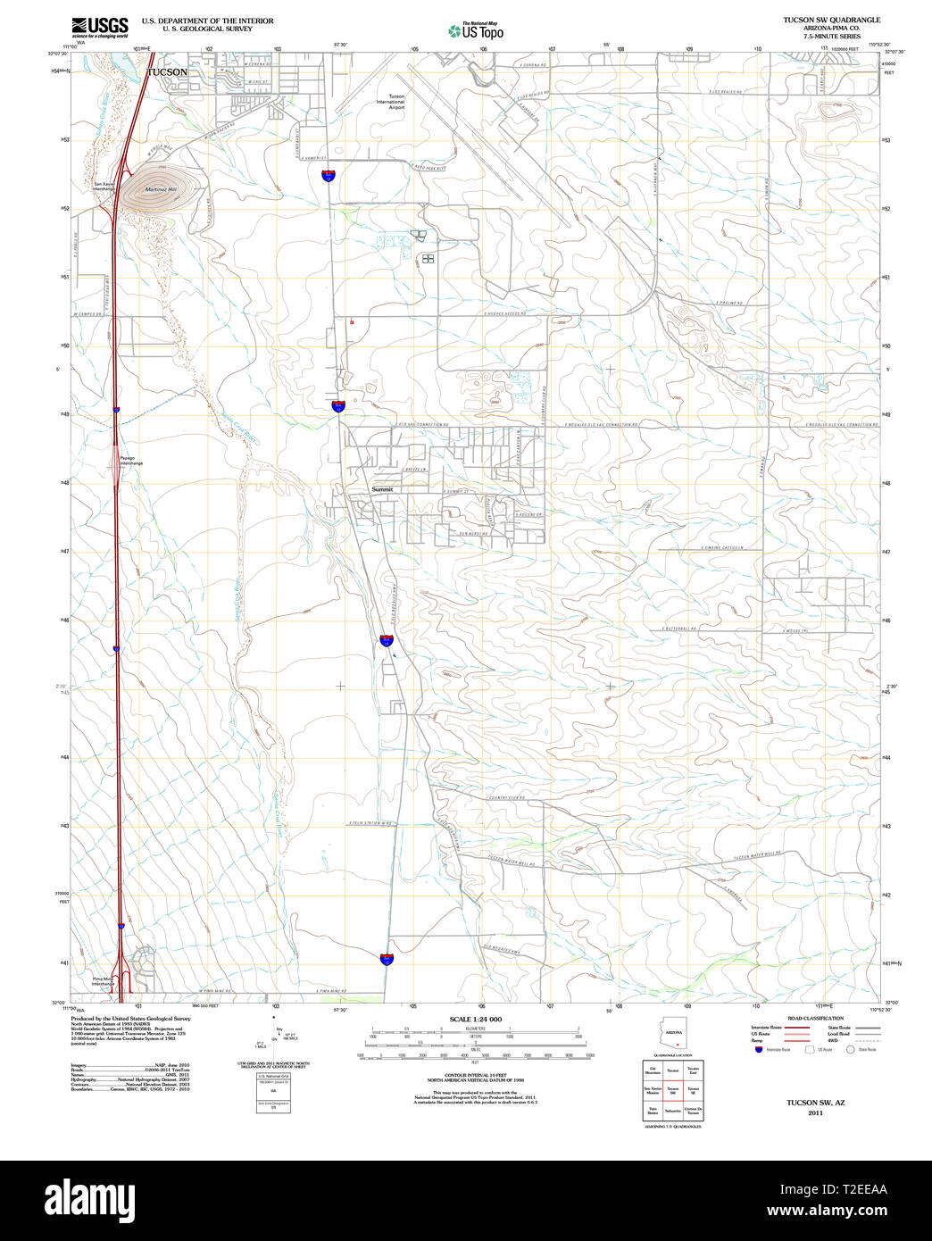 Tucson maps hi-res stock photography and images - Alamy