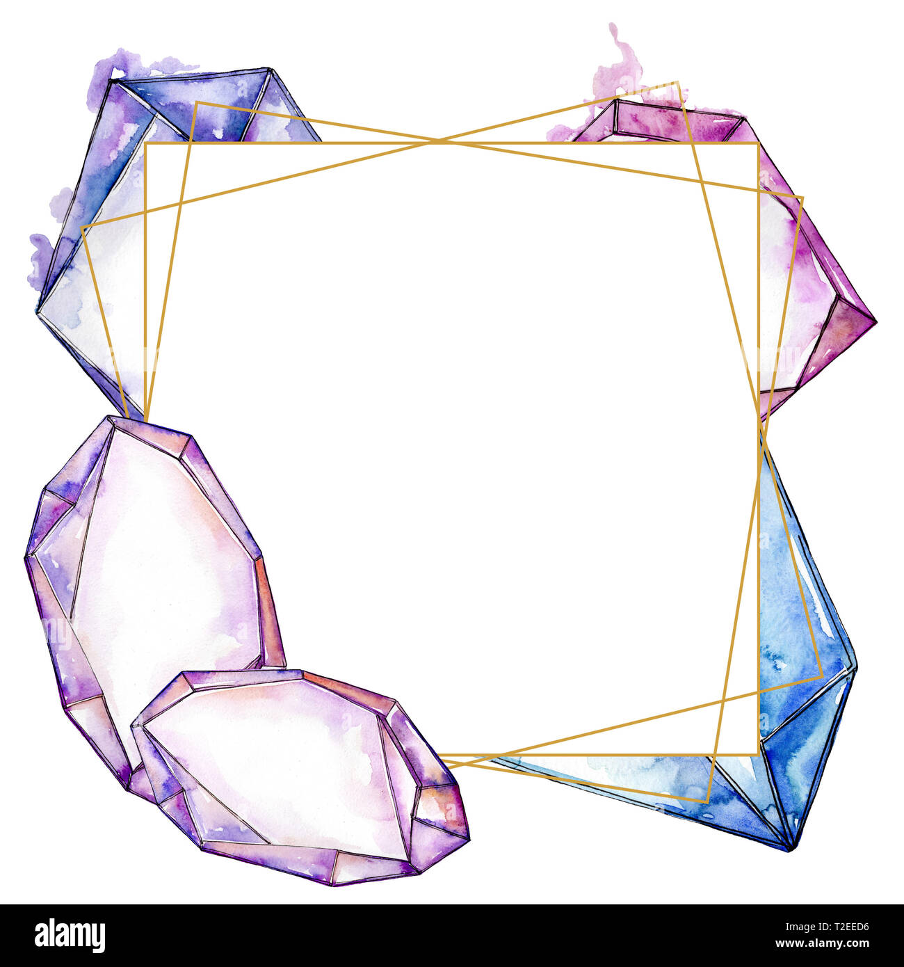 Colorful rock jewelry minerals. Geometric polygon crystal stone ...