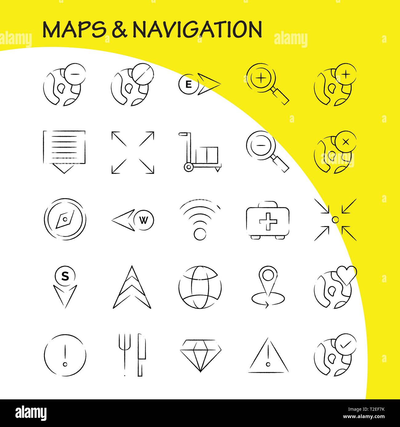 First map bearing Stock Vector Images - Alamy
