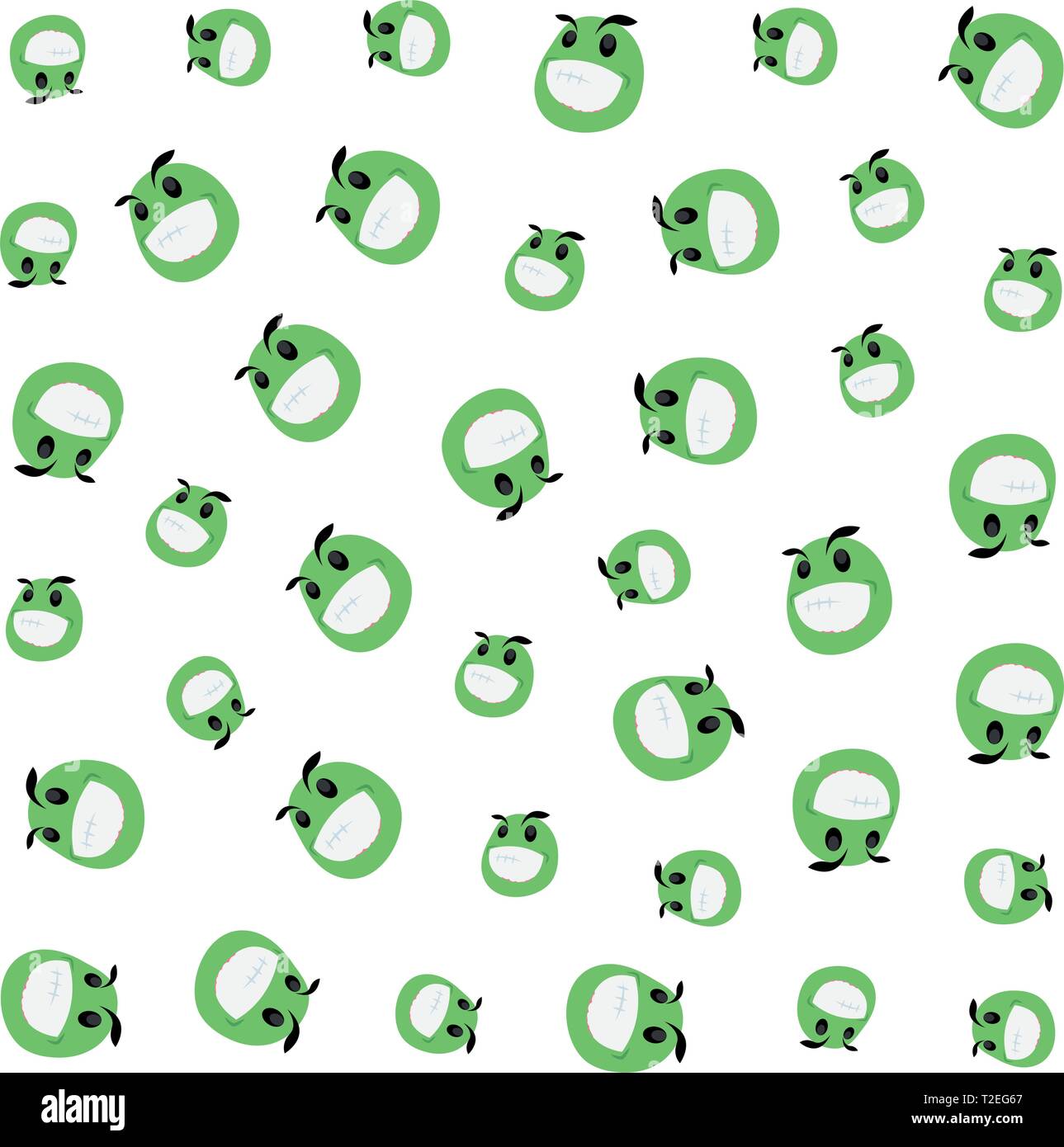 green smiley faces white background vector illustration Stock Vector ...