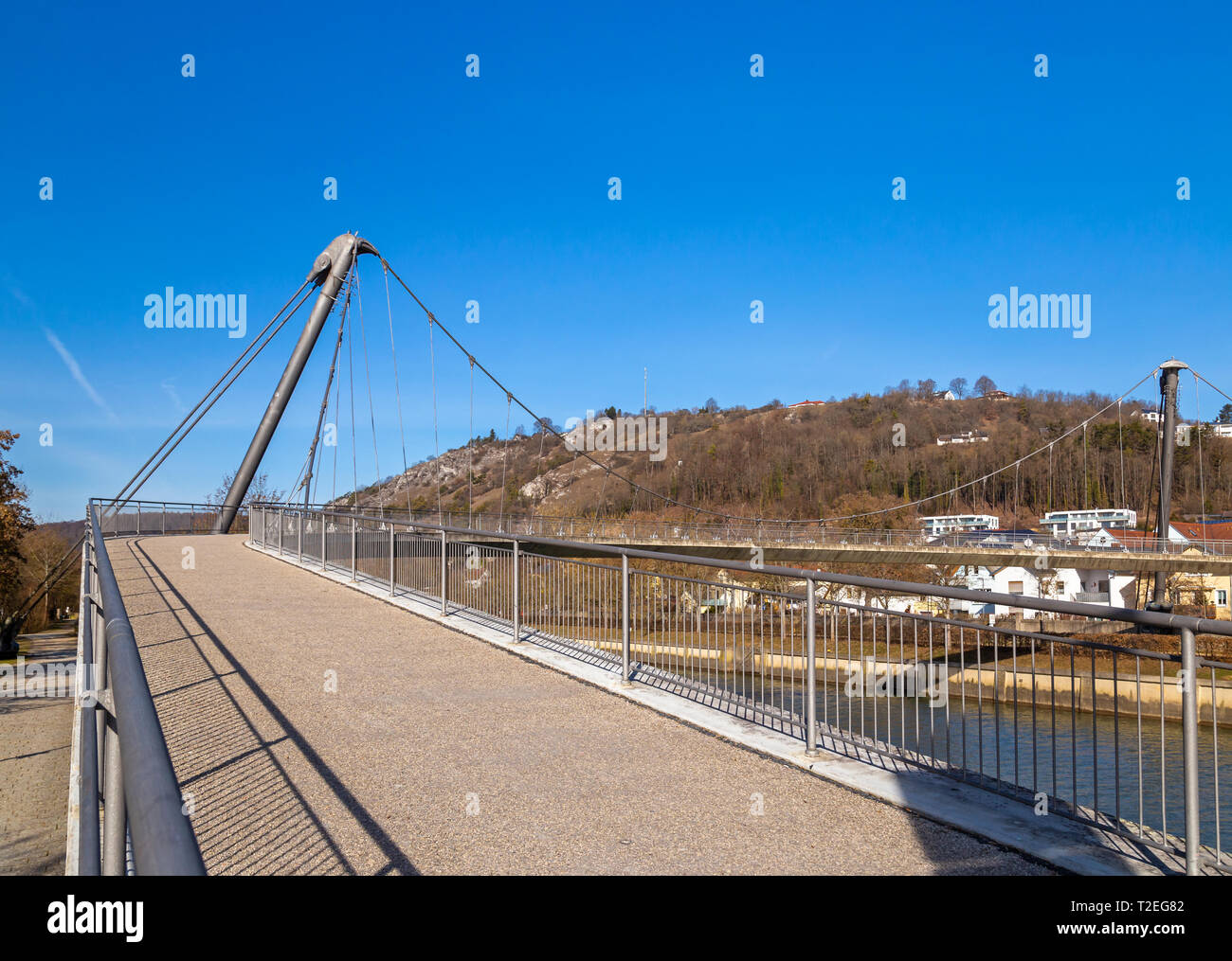 Danube footbridge hi-res stock photography and images - Alamy